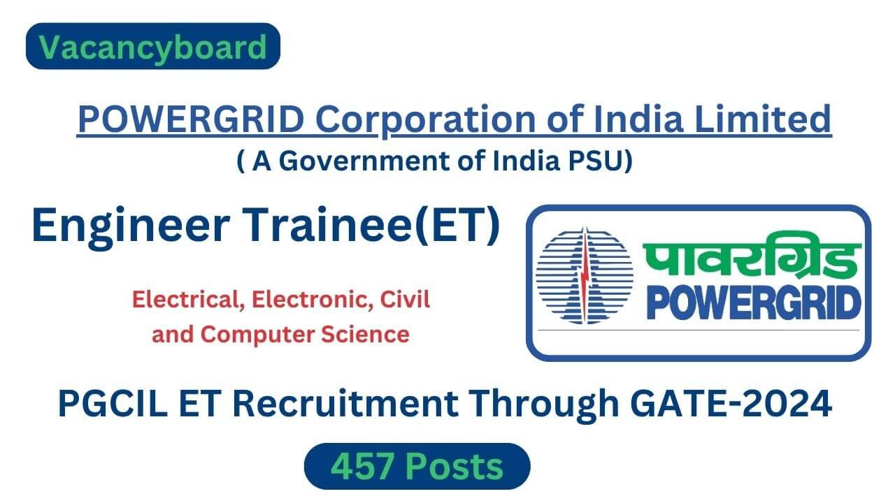 POWERGRID Engineer Trainee Recruitment 2024: Discover Vacancies ...