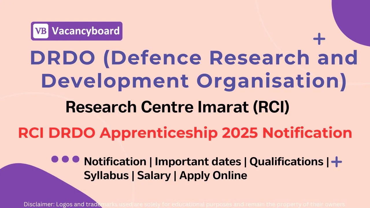 RCI DRDO Apprenticeship 2025 Notification – 240+ Apprentice Vacancy ...