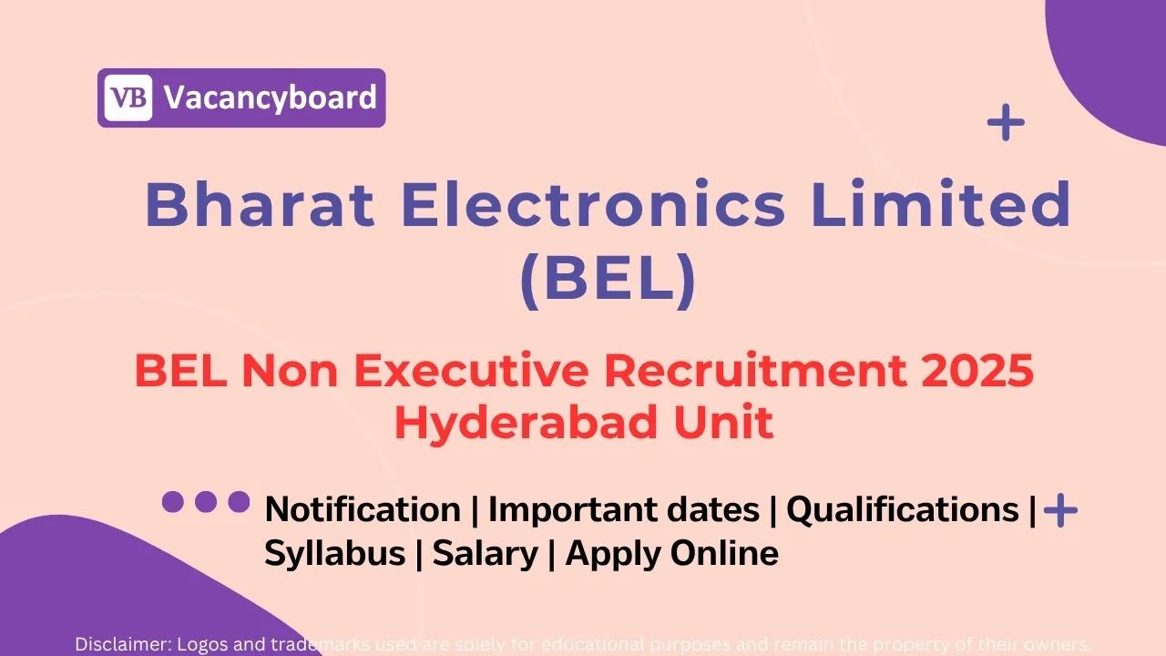 BEL Non Executive Recruitment 2025: Engineering Assistant Trainee (EAT ...